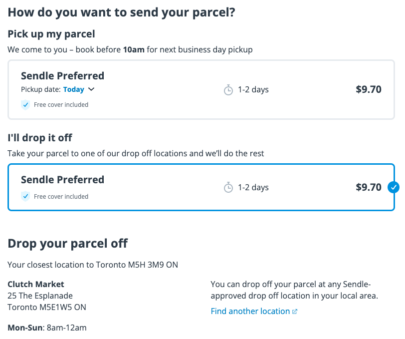 Sendle drop off explained – Sendle Support CA
