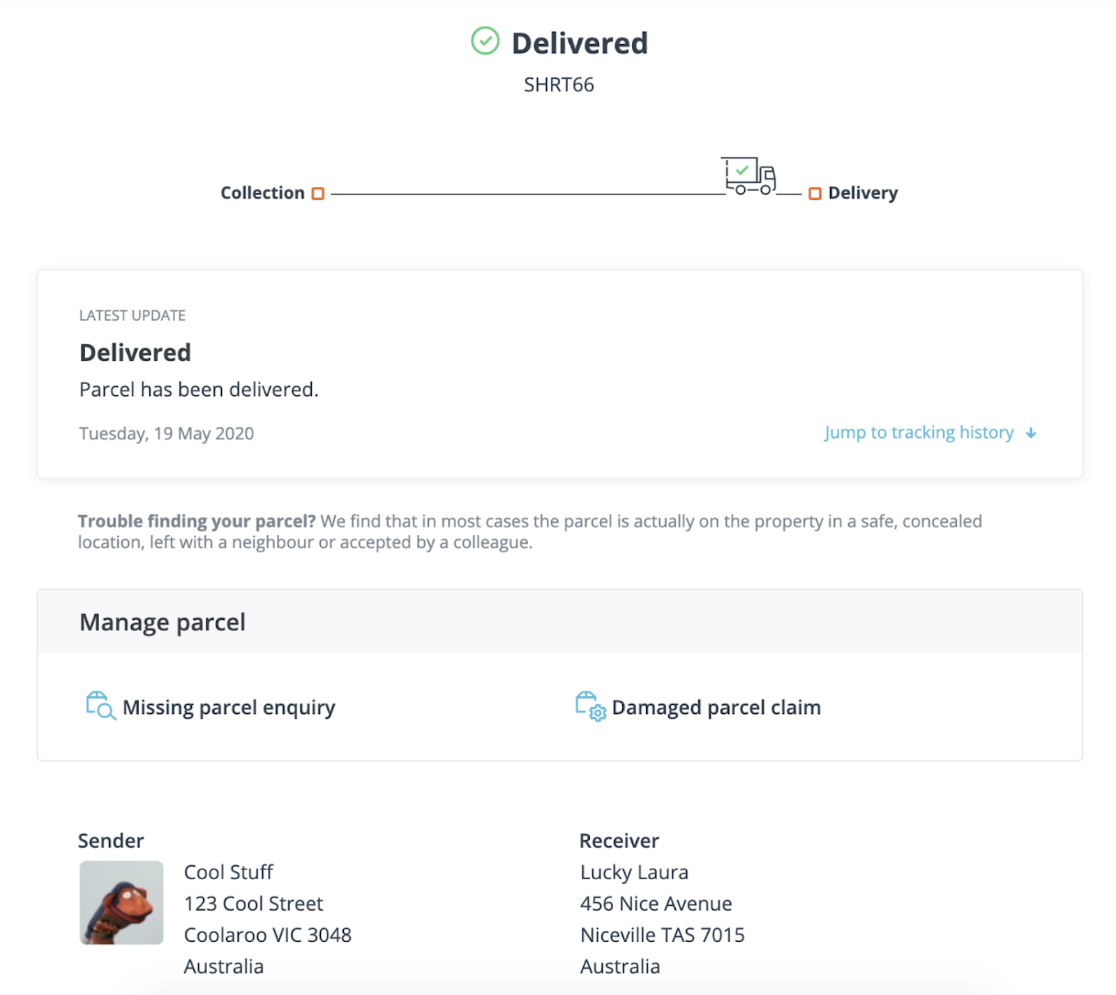 How to claim cover for a damaged parcel – Sendle Support CA