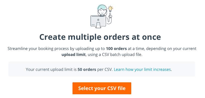 Batch upload: booking multiple orders at once – Sendle Support US