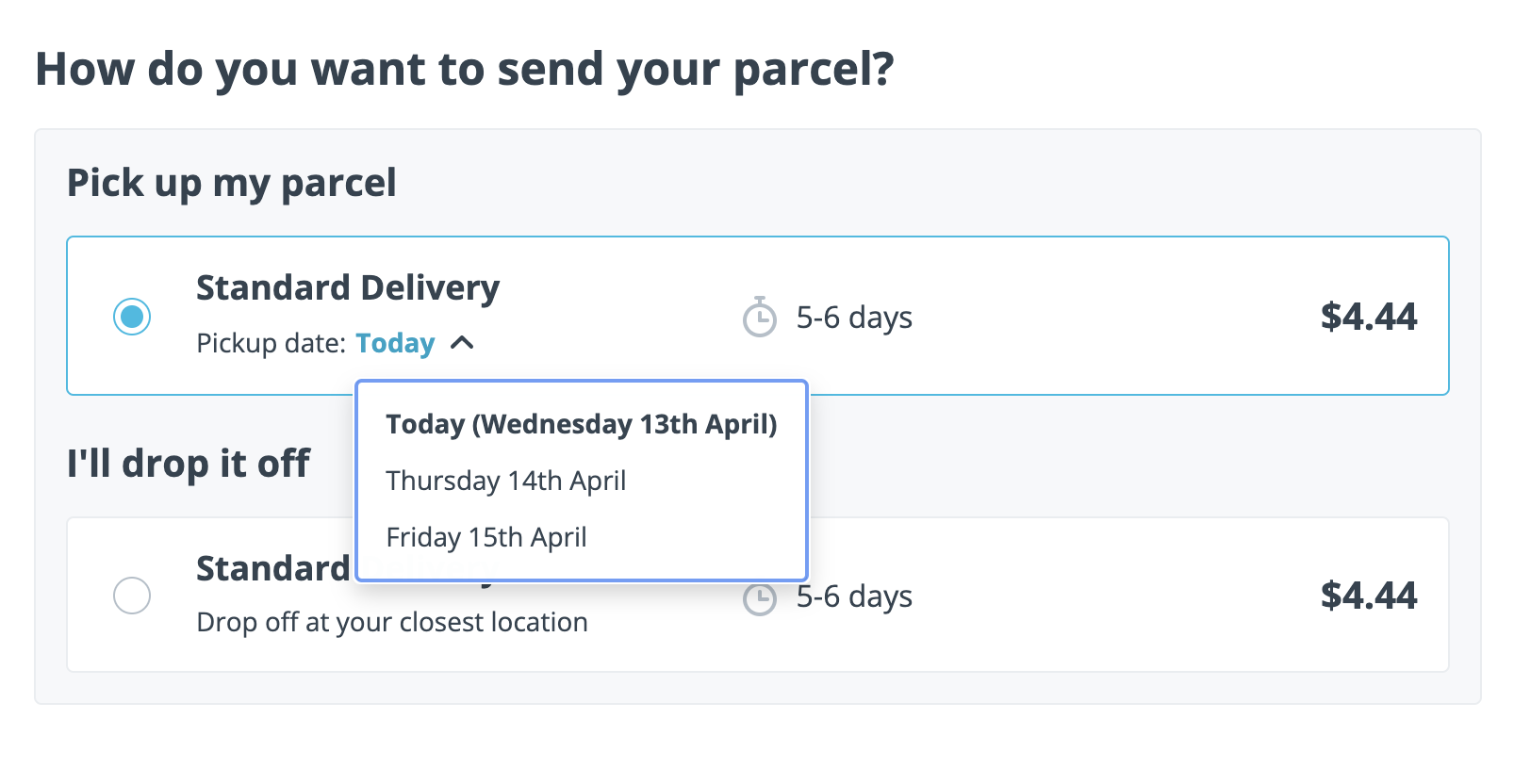 Parcel pickups explained – Sendle Support CA